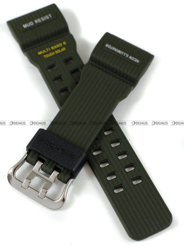 Pasek do zegarka z tworzywa Casio GWG-100-1A3, 23 mm, Zielony | Paski i bransolety \ Paski do ...