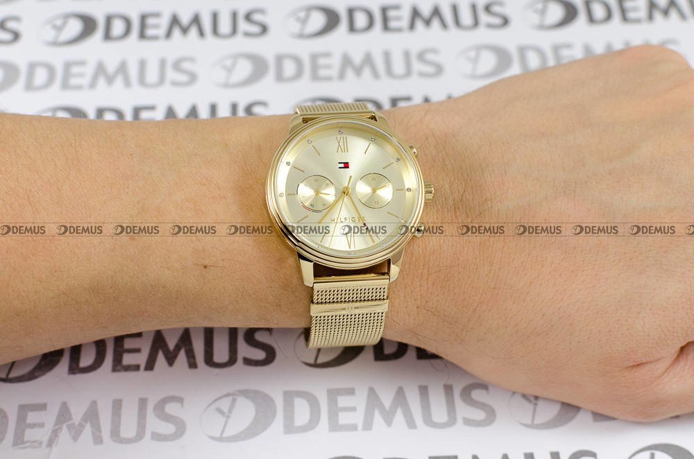 Zegarek Tommy Hilfiger 1782302 Damski, Kwarcowy, Wskazówkowy Złoty ...